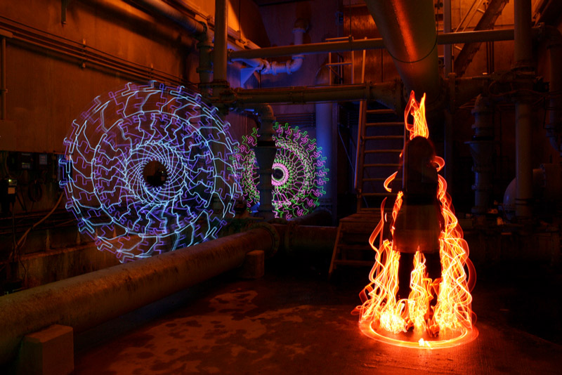 8 Increíbles pinturas hechas con luz | Es la Moda