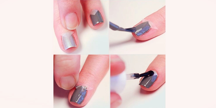 Diseños De Uñas Que Puedes Lograr Usando Cinta Adhesiva Es La Moda