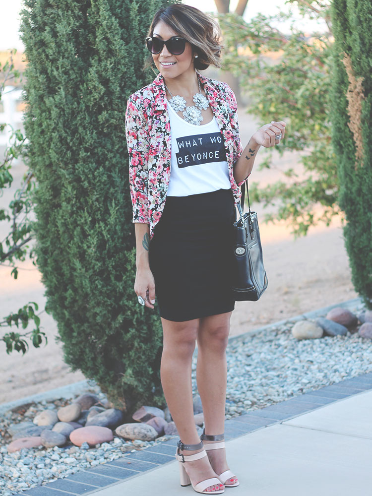 Ideas para combinar un outfit negro y rosa | Es la Moda