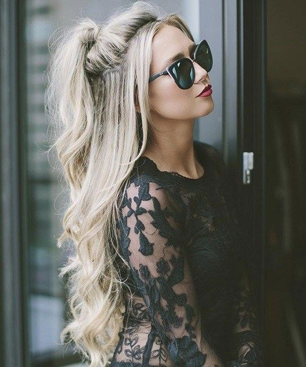Peinados con media cola para verte bonita y femenina | Es la Moda