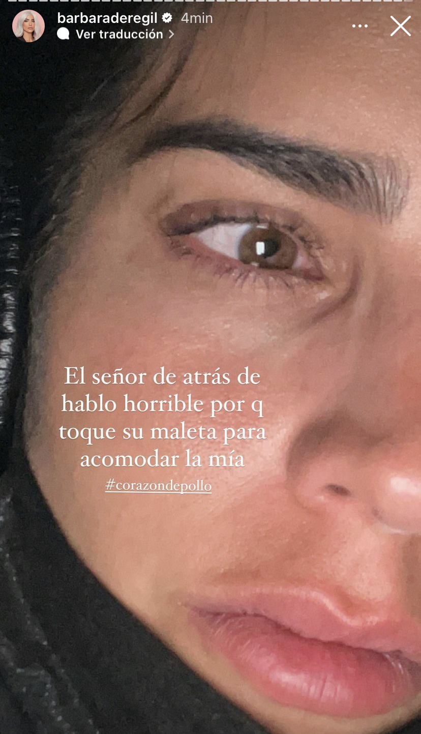 Un señor hizo llorar a Bárbara de Regil en el avión | Es la Moda